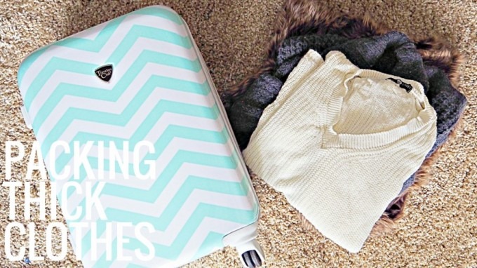 How to Pack Thick Clothing in Your Suitcase | Love and London